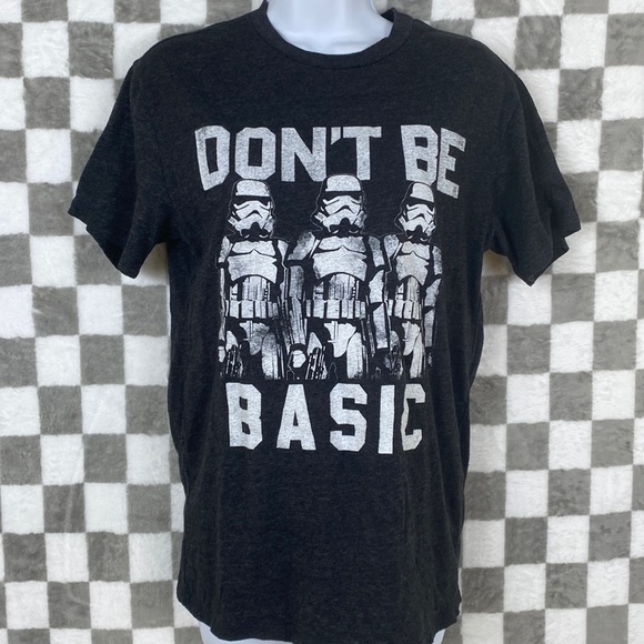 Fifth Sun | Tops | Dont Be Basic Star Wars Black White Stormtroopers Tshirt S | Poshmark